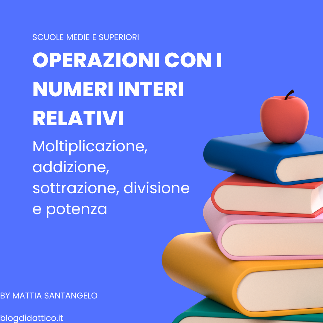 Operazioni con i numeri interi relativi - Blog didattico