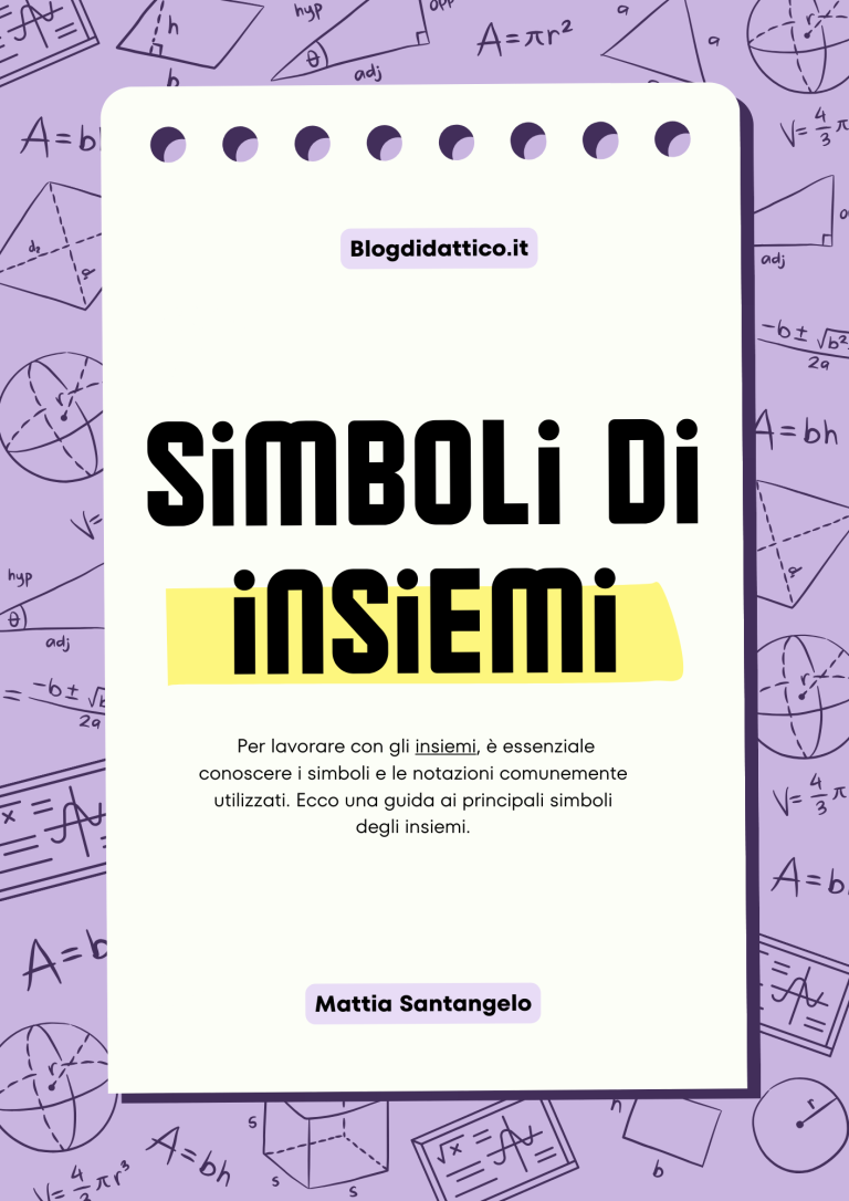 I simboli degli insiemi: guida completa - Blog didattico